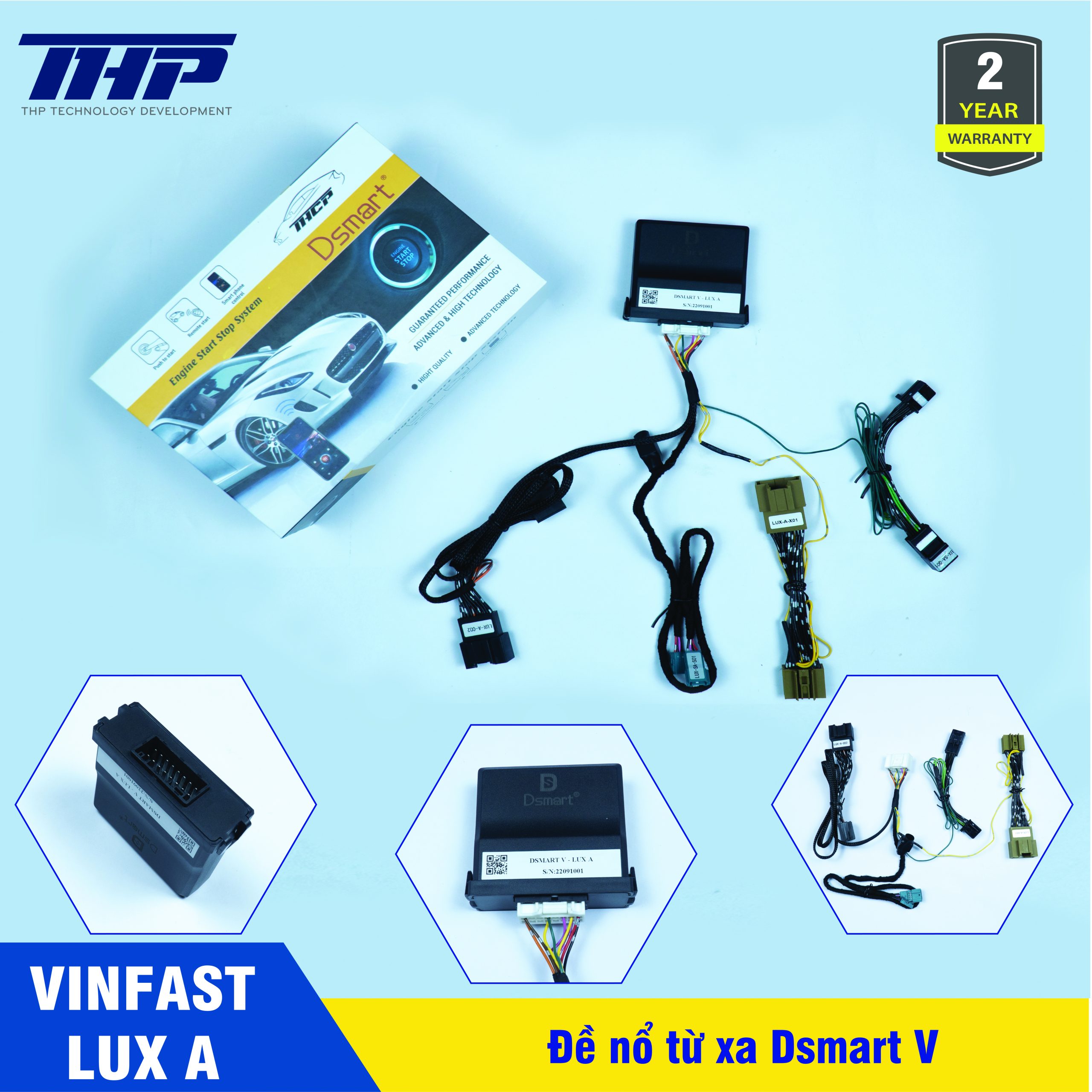 DSMART V - ĐỀ NỔ TỪ XA VINFAST LUX A - THP